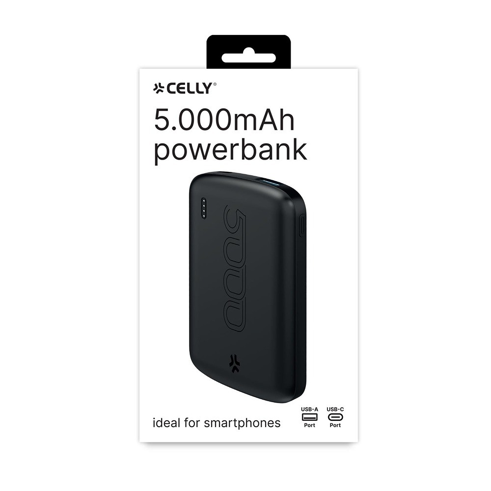Celly - Powerbank - PBE EVO 5 000 mAh | Comviq by SkalHuset